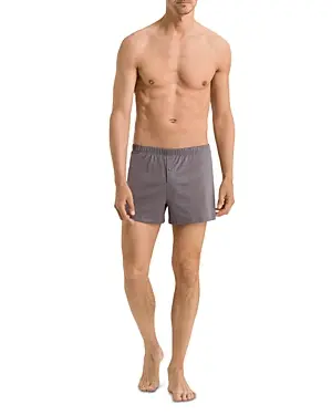 Hanro Cotton Sporty Button Fly Boxers Cinder Gray