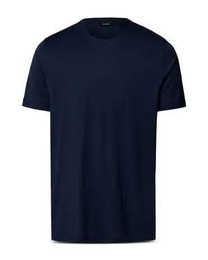 Hanro Night & Day Short Sleeve Shirt - Deep Navy