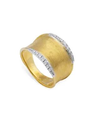 Marco Bicego 18k Yellow Lunaria Diamond Ring - Gold