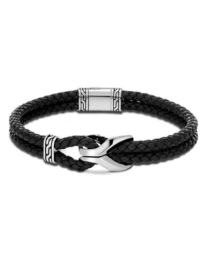 John Hardy Sterling Silver Classic Chain Bracelet - Black/silver