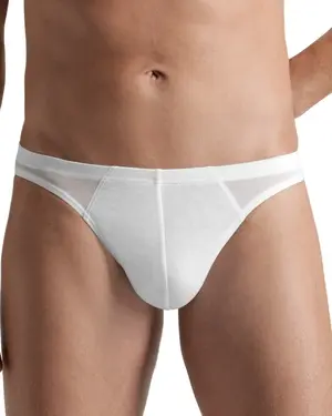 Hanro Cotton Sporty Mini Briefs - White