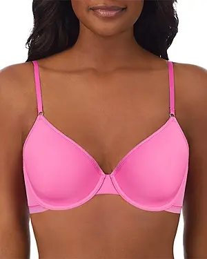 ON GOSSAMER Next To Nothing Micro T-shirt Underwire Bra Bright Pink