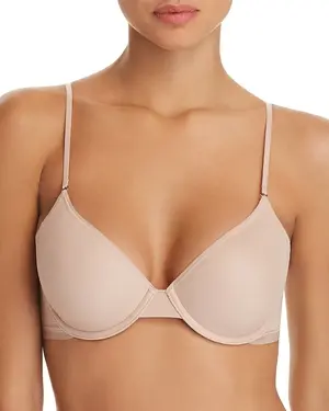 ON GOSSAMER Next To Nothing Micro T-shirt Underwire Bra - Champagne