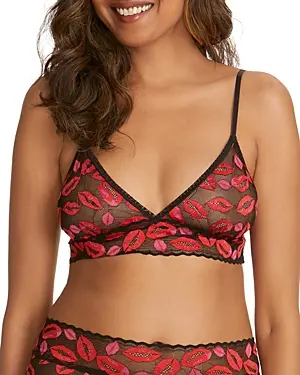 Hanky Panky Printed Signature Lace Bralette Kissing