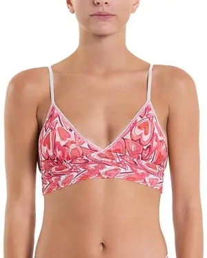 Hanky Panky Printed Signature Lace Bralette Lots Of Love