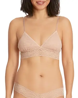 Hanky Panky Printed Signature Lace Bralette Mocha