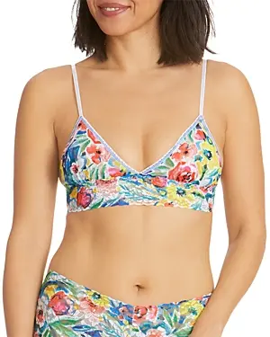 Hanky Panky Printed Signature Lace Bralette Multi Color