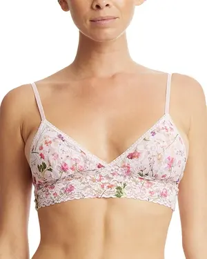 Hanky Panky Printed Signature Lace Bralette Rise And Vines