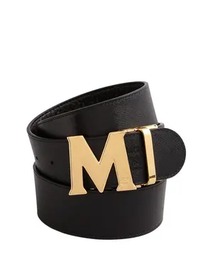 Mcm Claus Reversible Belt - Black