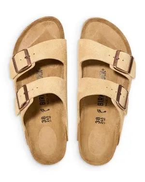 BIRKENSTOCK Arizona Slide Sandals - Light Brown