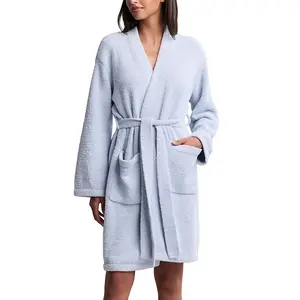 Barefoot Dreams Cozychic Solid Robe Snow Drop