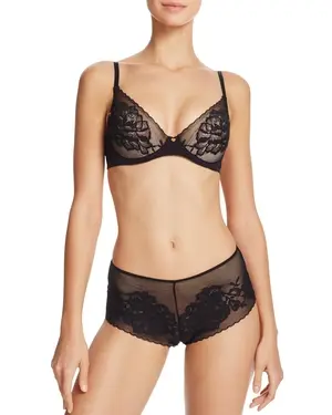 Natori Flora Contour Underwire Bra - Black