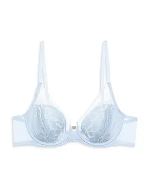 Natori Flora Contour Underwire Bra Blue/ivory