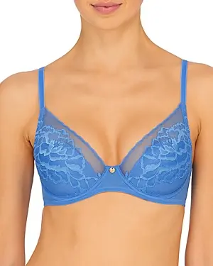 Natori Flora Contour Underwire Bra Pool Blue