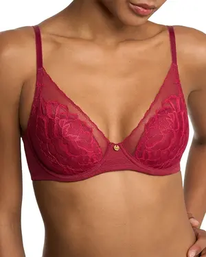 Natori Flora Contour Underwire Bra - Red/bonfire
