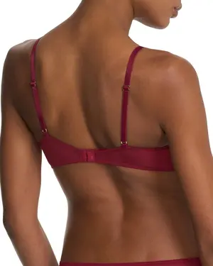 Natori Flora Contour Underwire Bra - Red/bonfire