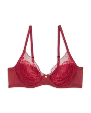 Natori Flora Contour Underwire Bra - Red/bonfire