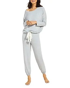 Eberjey Gisele Slouchy Pajama Set Heather Grey