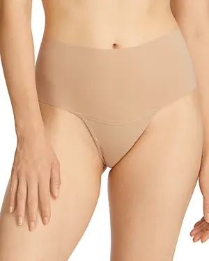 Hanky Panky Breathesoft High Rise Thong Biscotti