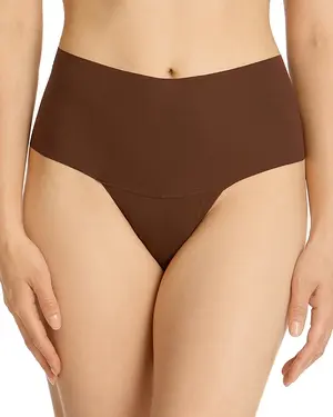Hanky Panky Breathesoft High Rise Thong Mahogany