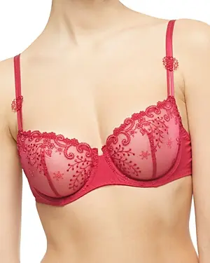 Simone Perele Delice Demi Cup Unlined Underwire Bra Cranberry
