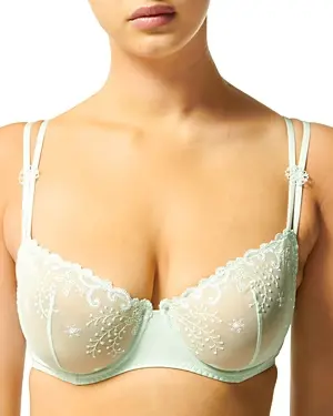 Simone Perele Delice Demi Cup Unlined Underwire Bra Sea Green