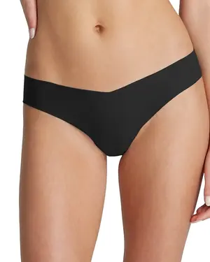 Commando Classic Solid Thong - Black