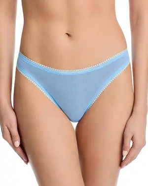 ON GOSSAMER Mesh Hip G-string Blue Hydrangea