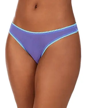 ON GOSSAMER Mesh Hip G-string Blue Iris