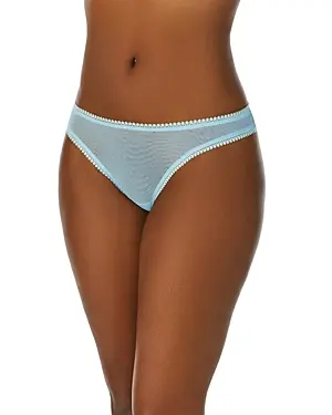 ON GOSSAMER Mesh Hip G-string Cerulean