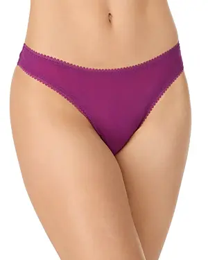 ON GOSSAMER Mesh Hip G-string Deep Plum