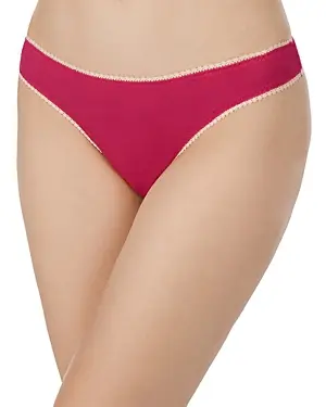 ON GOSSAMER Mesh Hip G-string Fuschia Red