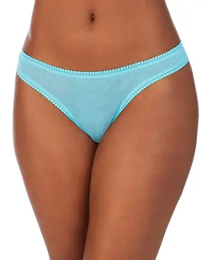 ON GOSSAMER Mesh Hip G-string Maui Blue