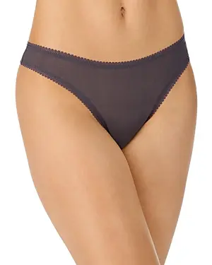 ON GOSSAMER Mesh Hip G-string Mochachino