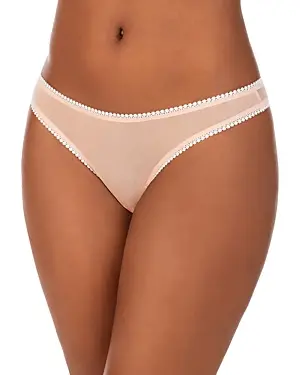 ON GOSSAMER Mesh Hip G-string Peach Pearl