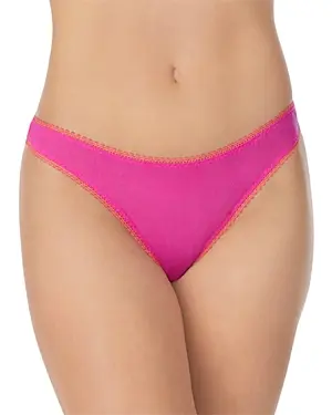 ON GOSSAMER Mesh Hip G-string Rose Violet