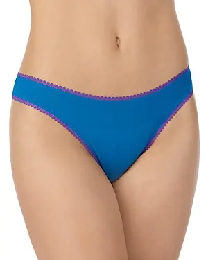 ON GOSSAMER Mesh Hip G-string Saphhire Blue