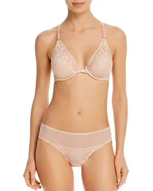Natori Cherry Blossom Sheer Briefs - Cameo Rose