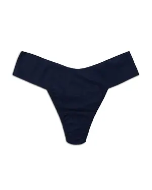 Hanky Panky Breathesoft Natural Rise Thong - Navy