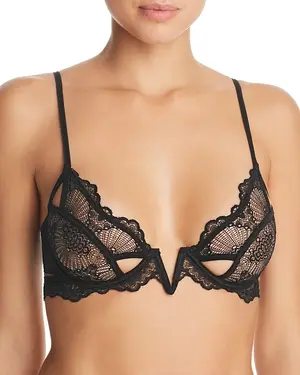 THISTLE AND SPIRE Thistle & Spire Kane V-wire Lace Bra - Black