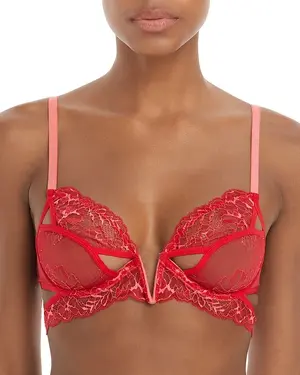 THISTLE AND SPIRE Thistle & Spire Kane V-wire Lace Bra Chili