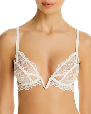 THISTLE AND SPIRE Thistle & Spire Kane V-wire Lace Bra - Ivory