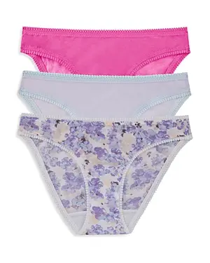 ON GOSSAMER Mesh Hip Bikinis, Set Of 3 Bp/lb/sf
