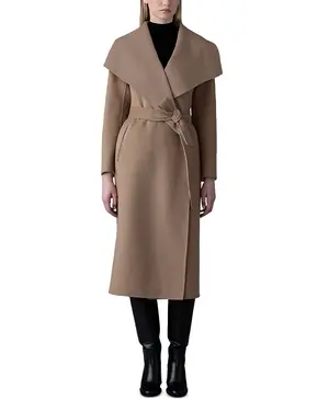 Women's Long Wool Wrap Coats