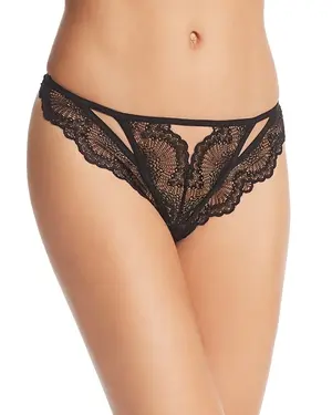 THISTLE AND SPIRE Thistle & Spire Kane Lace Thong - Black