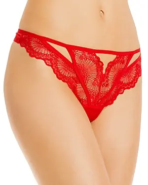 THISTLE AND SPIRE Thistle & Spire Kane Lace Thong Blood Orange