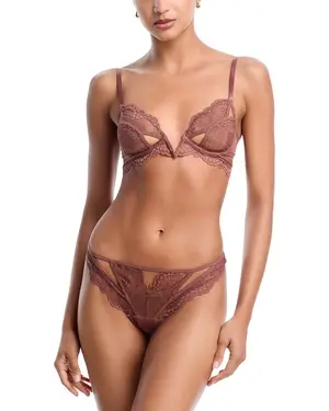 THISTLE AND SPIRE Thistle & Spire Kane Lace Thong - Cocoa