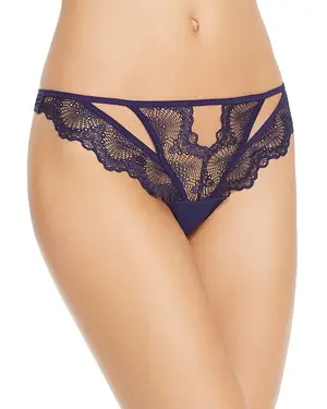 THISTLE AND SPIRE Thistle & Spire Kane Lace Thong Navy