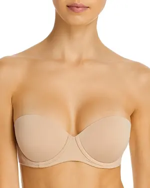 Calvin Klein Naked Glamour Strapless Push-up Bra - Bare