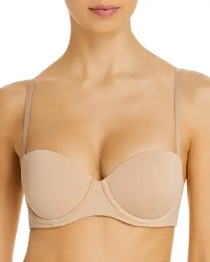 Calvin Klein Naked Glamour Strapless Push-up Bra - Bare